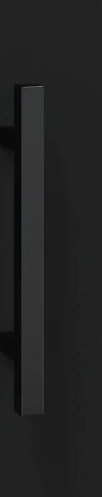 vidaXL Skříň highboard 69,5 x 34 x 180 cm kompozitní dřevo [3199833] Barva: Černá
