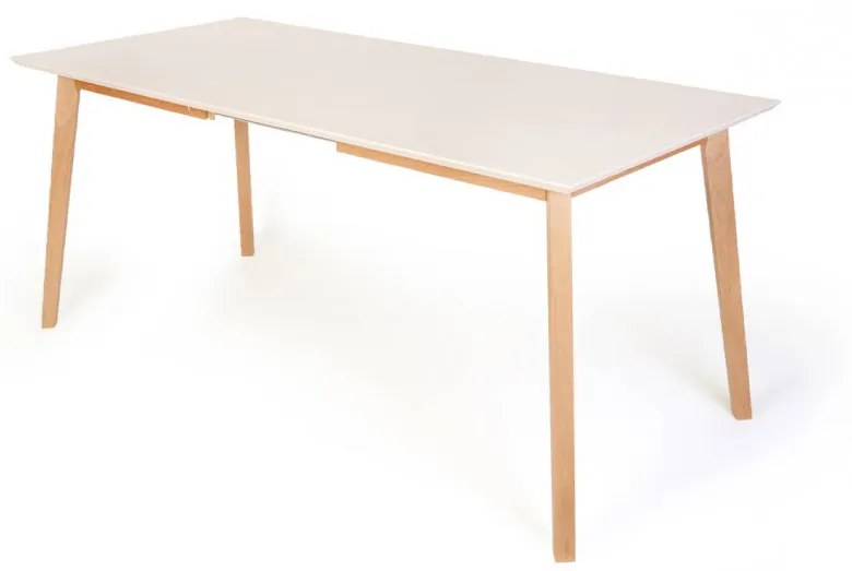 Rozkládací jídelní stůl masiv buk + MDF Vega 140/185x80