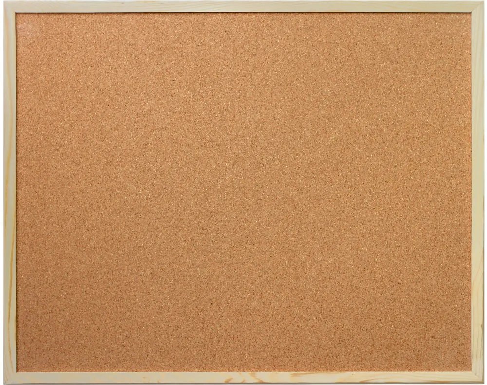 Korková tabule na poznámky, 80x100 cm, EMAKO