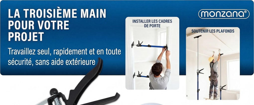 Rozpěra zárubní sada 4 ks modrý 115-290cm