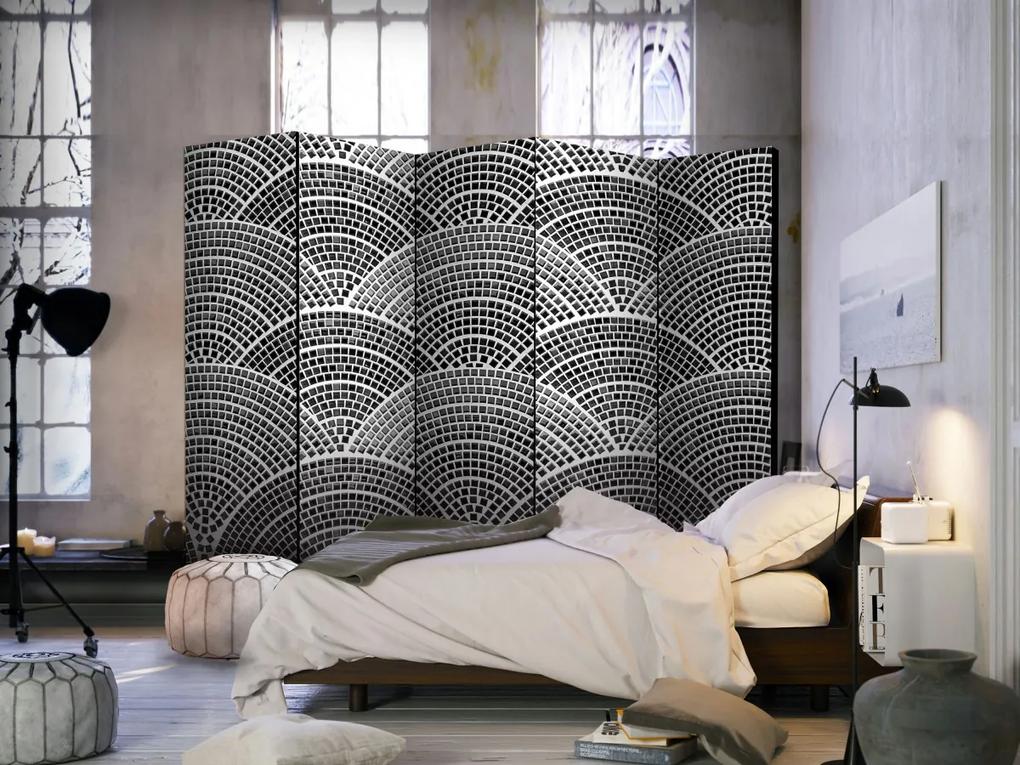 Paraván černobílá mozaika II Velikost: 225x172 cm