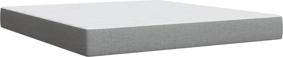 Box spring postel s matrací světle šedá 180 x 200 cm textil 3285394