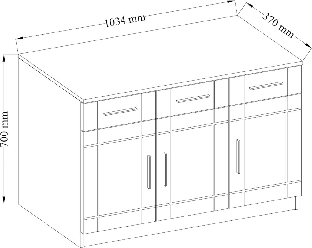 ADRK Furniture Komoda PARVIN