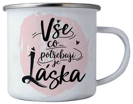 Bohemia Gifts Plechový hrnek - Pro zamilované, 350 ml
