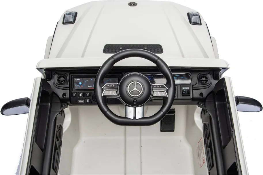LEAN CARS Akumulátorové vozidlo Mercedes G 4x4 24 V 2580, bílé
