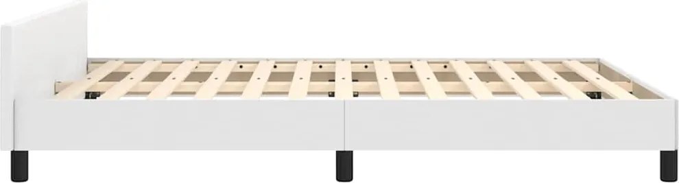 Rám postele s čelem bílý 140x200 cm umělá kůže 3125574