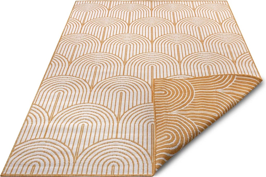 Hanse Home, POŠKOZENÝ - Kusový koberec Pangli 105849 Ochre – na ven i na doma, 240x330, žlutá, chodba / předsíň