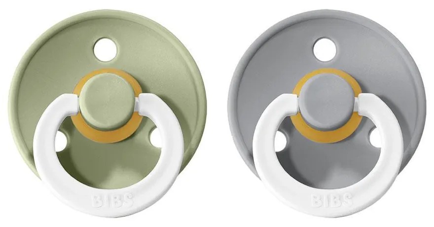 Bibs dudlíky kaučuk 2 ks 18 měsíců+ Colour Sage-hunter-green