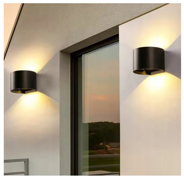 ECOLIGHT LED fasádní svítidlo IP65 - 7W - 360lm - antracit
