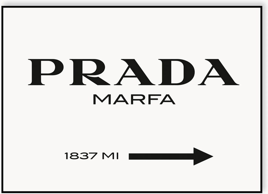 Zarámovaný plakát Prada