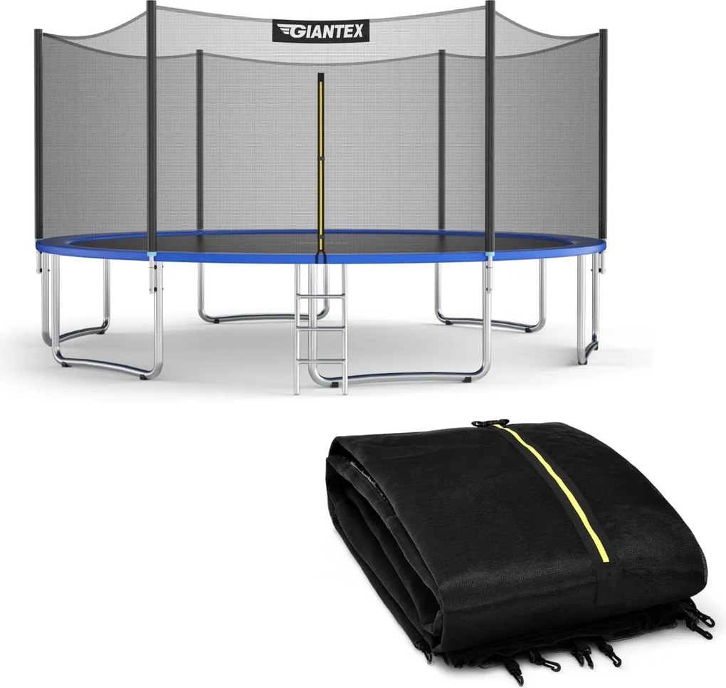Costway Trampolínová ochranná síť pro zahradní trampolíny Náhradní síť na vnější