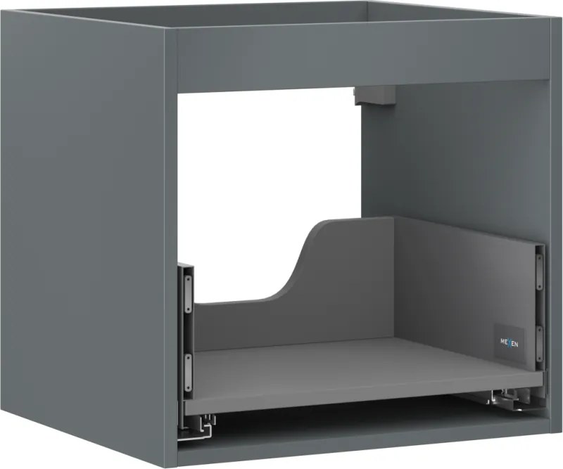 Mexen Box-A, závěsná skříňka 50 cm, 1 zásuvka, grafitová matná, 91AX0-0500-470-1-66