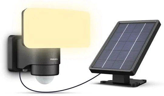 Philips - LED Solární nástěnné svítidlo se senzorem TYLUS LED/6W/3,7V 3000K IP44
