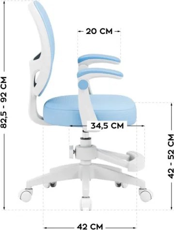 Dětská otočná židle Mark Adler Junior 3.1 Blue