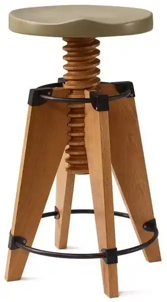 Zelená dřevěná stolička Burgu | BIANO