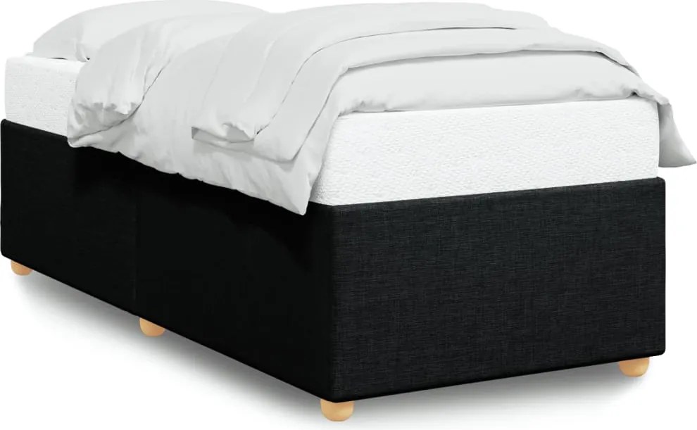Rám postele bez matrací černá 90x200 cm textil 3284703