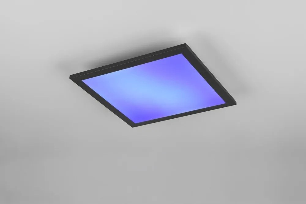 Černé LED stropní svítidlo 29.5x29.5 cm Beta – Reality