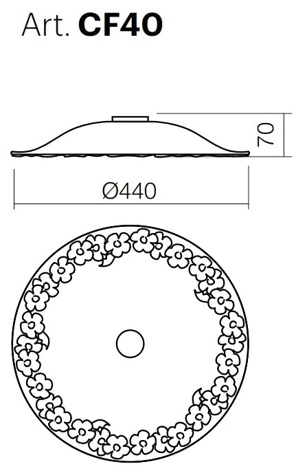 Incanti Rustikální závěsné svítidlo Lea, ø 44 cm, 2 x E27 Barva: Bronz