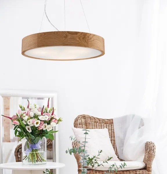 Brilagi - LED Lustr na lanku CARVALHO 3xE27/15W/230V dub pr. 47,5 cm