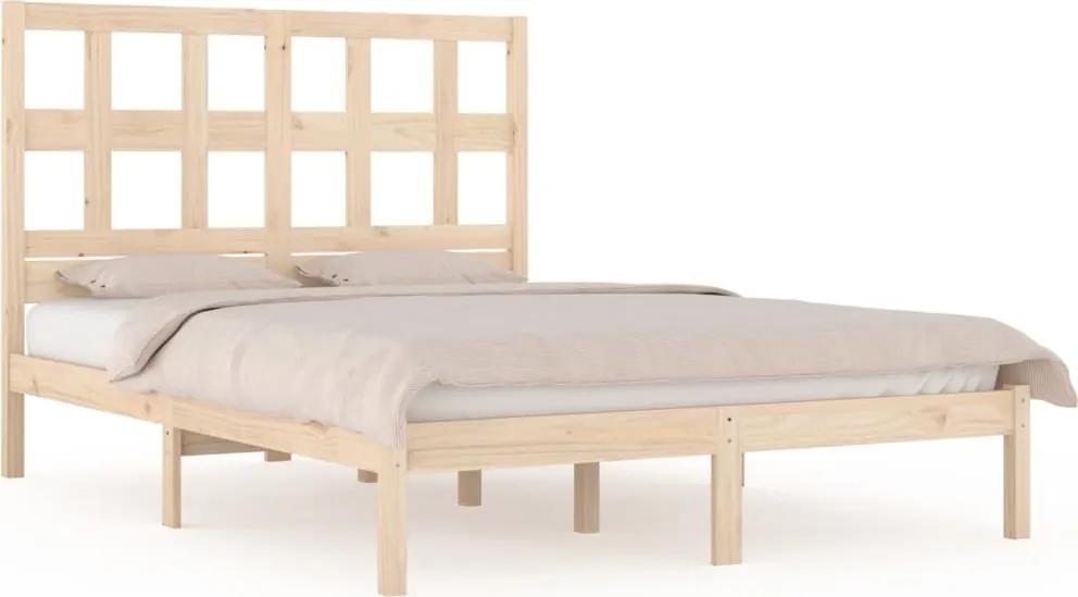 vidaXL Rám postele masivní borovice 120 x 200 cm [3104473] Barva: Bílá