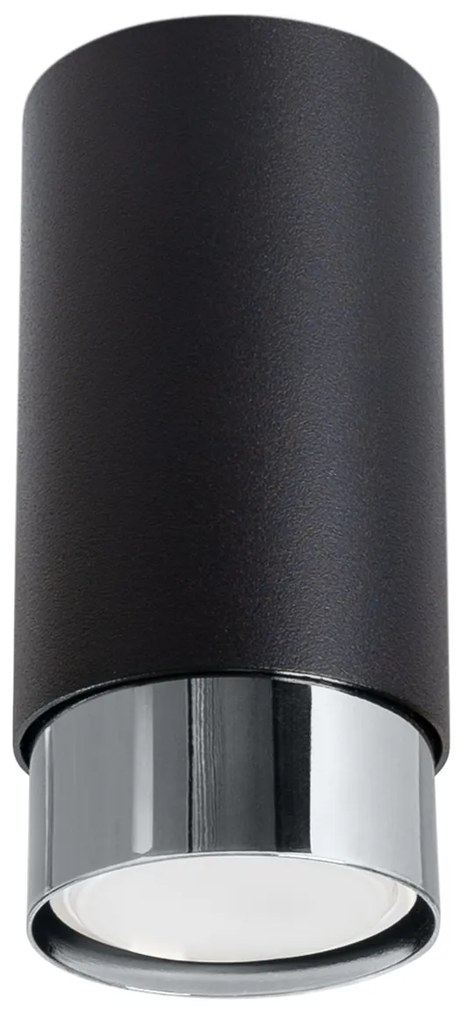 Sollux Lighting Stropní svítidlo NERO 12,5 černé/chromové