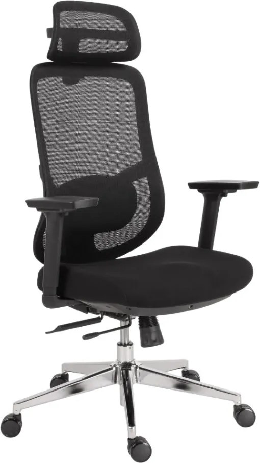 Kancelářská ergonomická židle Neoseat ALLY — černá, nosnost 150 kg