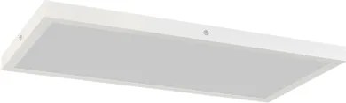 HOMCOM Sada 2 tenkých a minimalistických LED stropních svítidel s nastavitelnou barvou, z oceli a plastu, 60x30x3,7 cm, bílé