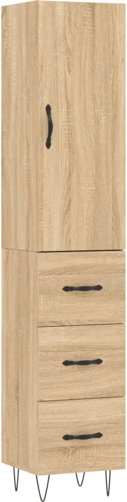 Skříň highboard dub sonoma 34,5 x 34 x 180 cm kompozitní dřevo 3198884