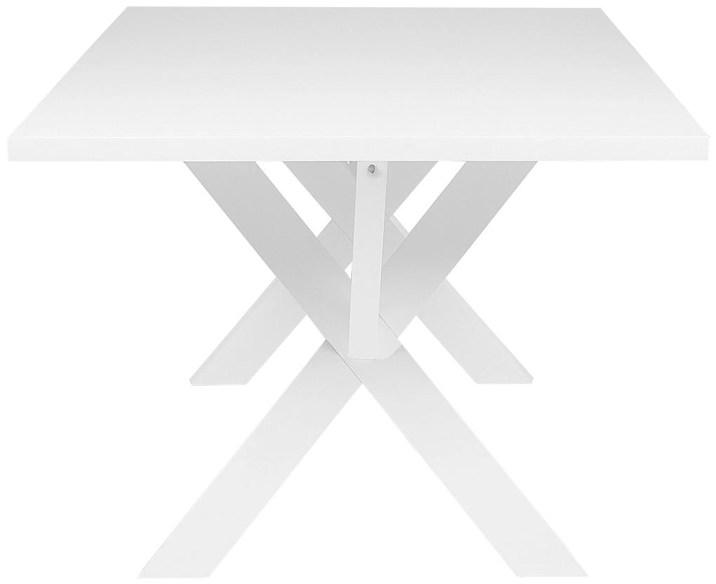 Bílý jídelní stůl 180 x 100 cm LISALA Beliani
