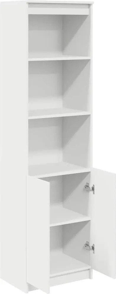Vysoká deska bílá 50x35x180 cm Dřevěná konstrukce 3328462