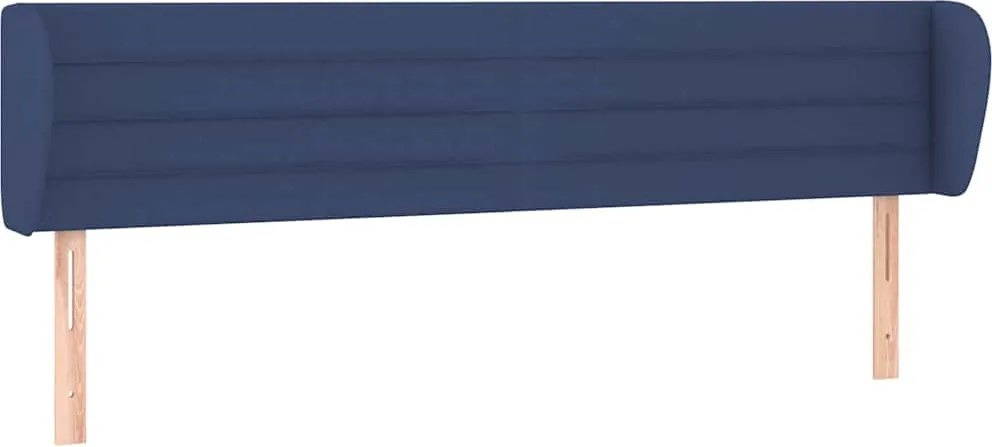Čelo postele typu ušák modré 183x23x78/88 cm textil 3117304