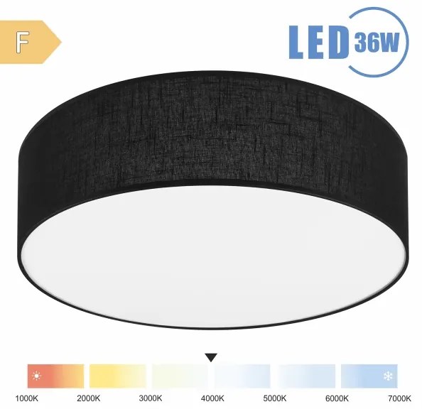 Brilagi - LED Stropní svítidlo SIRIJA LED/36W/230V pr. 45 cm černá