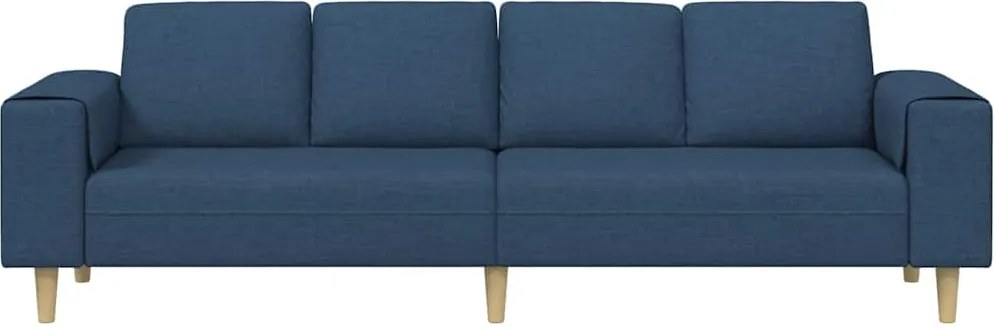 Pohovka do obývacího pokoje Modrá 250 x 77 x 76 cm Polyester 3335088