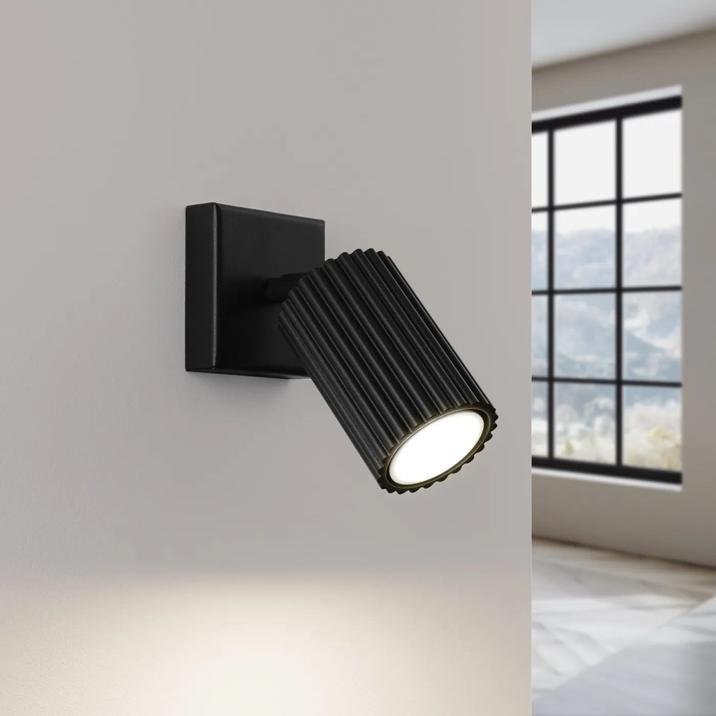 Sollux Lighting Nástěnné svítidlo KARBON Černá