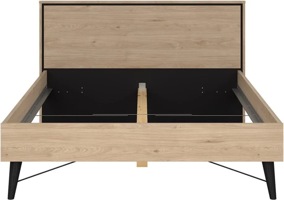 Dvoulůžková postel bez roštu v přírodní barvě 140x200 cm Ry – Tvilum