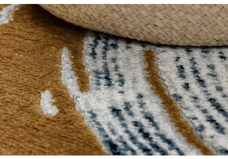 koberec EMERALD výhradní 1024 glamour, stylový abstrakce modrý / zlato velikost 120x170 cm | krásné koberce cz