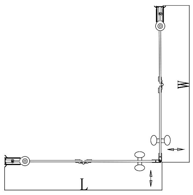 BPS-koupelny Čtvercový sprchový kout HYD-SK1290B 90x90 chrom/transparent + vanička HYD-OSV-SXL02B černá