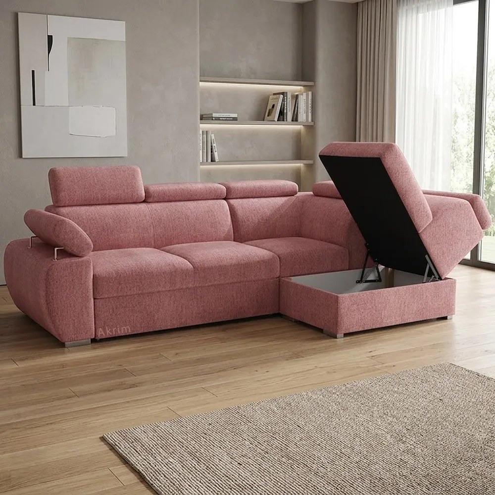 Sedací souprava BASTON | 260x167 cm | rozkládací + úložný prostor | VÝBĚR TKANIN