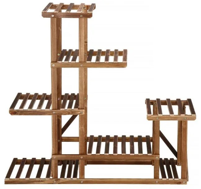 SPRINGOS Kaskádový stojan na květiny 95 cm, hnědý SPRINGOS PLANT 11 GA0176-XG
