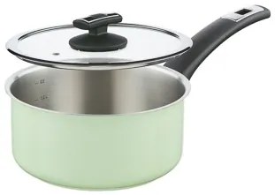 KOLIMAX - české nerezové nádobí Rendlík s rukojetí, s poklicí KOLIMAX COMFORT GREEN 18 cm, 2,0 l
