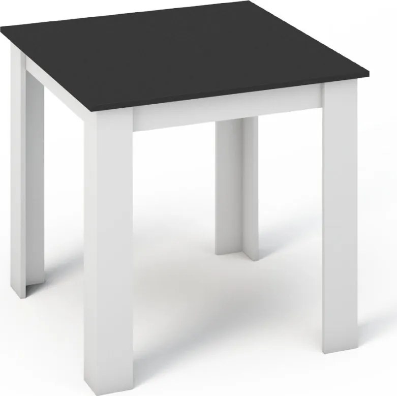 Casarredo - Komfort nábytek Jídelní stůl MANGA 80x80, bílá/černá