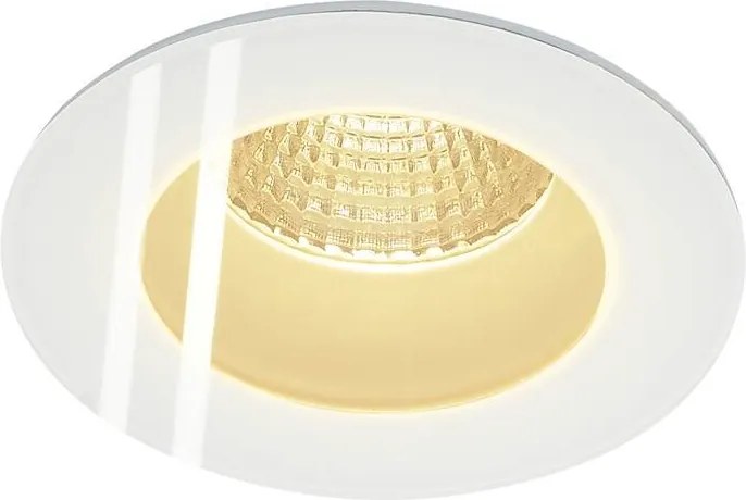 LA 114441 PATTA-F zápustná stropní kruhová bílá 230V/500mA 9W 38° IP65 3000K - BIG WHITE (SLV)