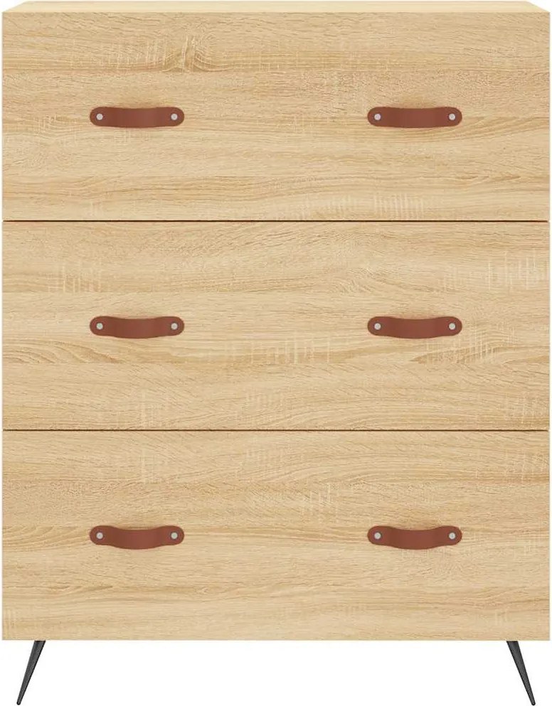 Skříň highboard dub sonoma 69,5 x 34 x 180 cm kompozitní dřevo 3195822