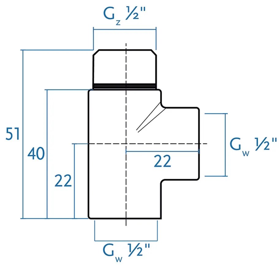 BPS-koupelny T-PIPE pro kombinované vytápění žebříkových radiátorů Barva: Chrom