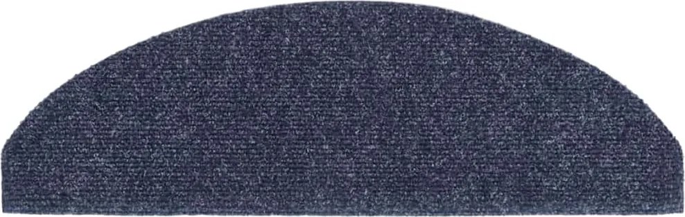 Schodové rohože samolepicí 15 ks 65 x 21 x 4 cm modré, půlkulaté, velké 132701