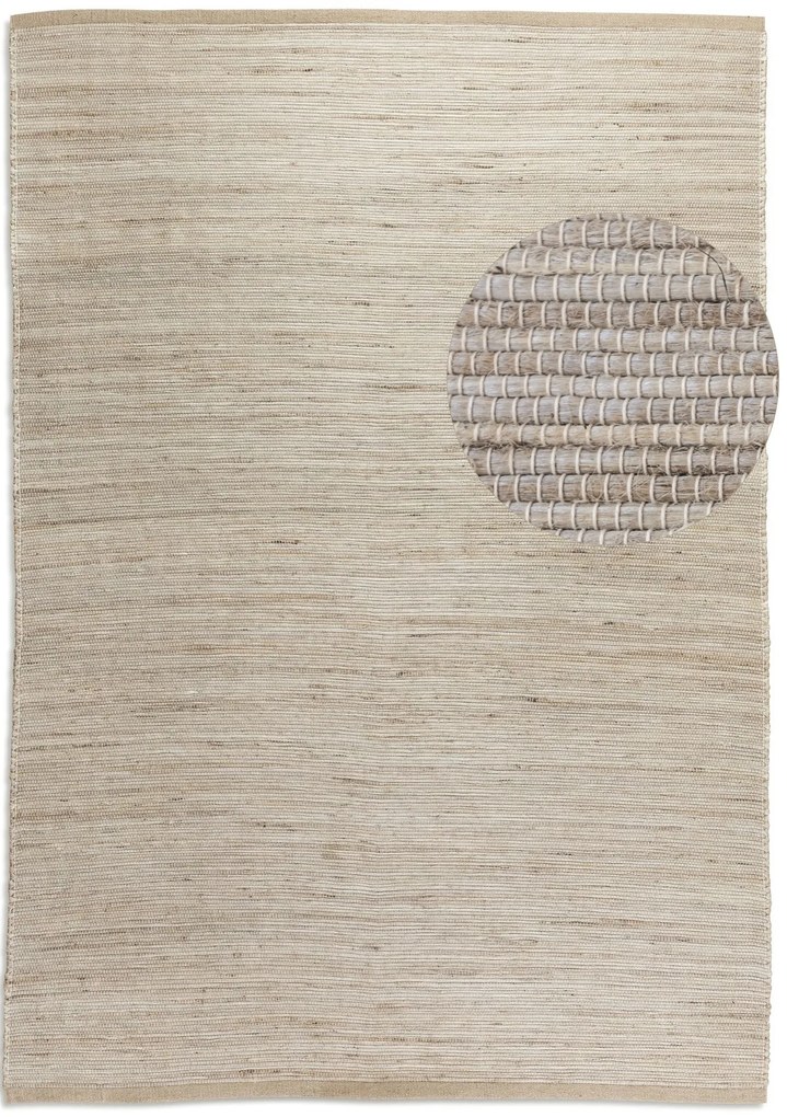 Hanse Home, Kusový koberec Handloom 105962 Dhaka Grey Brown, 190x280, béžová, chodba / předsíň