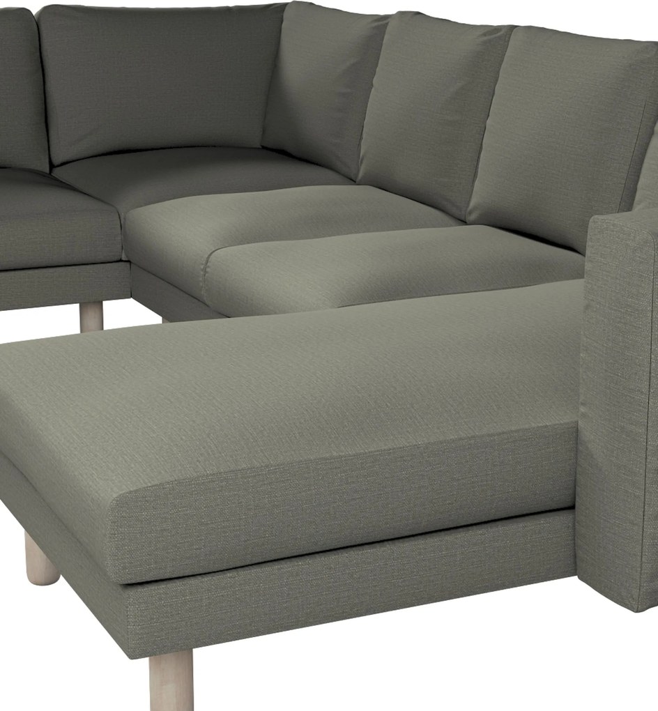 Potah na pohovku IKEA Norsborg rohová, 5-místná se šezlongem barva šedá látka pletený vzor