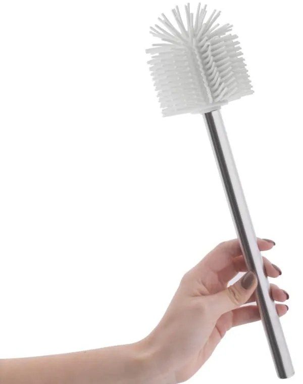 Erga Zapasowa szczotka toaletowa wc silikon biała - Yoka