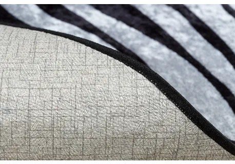 MIRO 51331.803 mycí kobereček Zebra protiskluz černý / bílá velikost 160x220 cm | krásné koberce cz