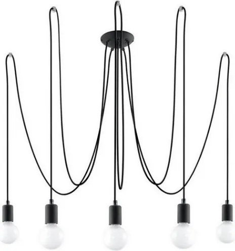 Lustr SOLLUX Edison 5 E27 5x60W bez zdroje SL.0371